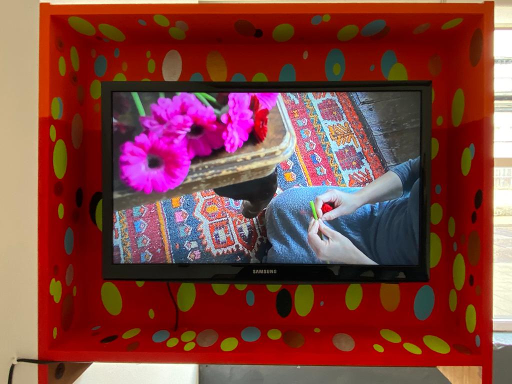 EXHIBITIONS - Peacocks and Mesh - Tension Fine Art art