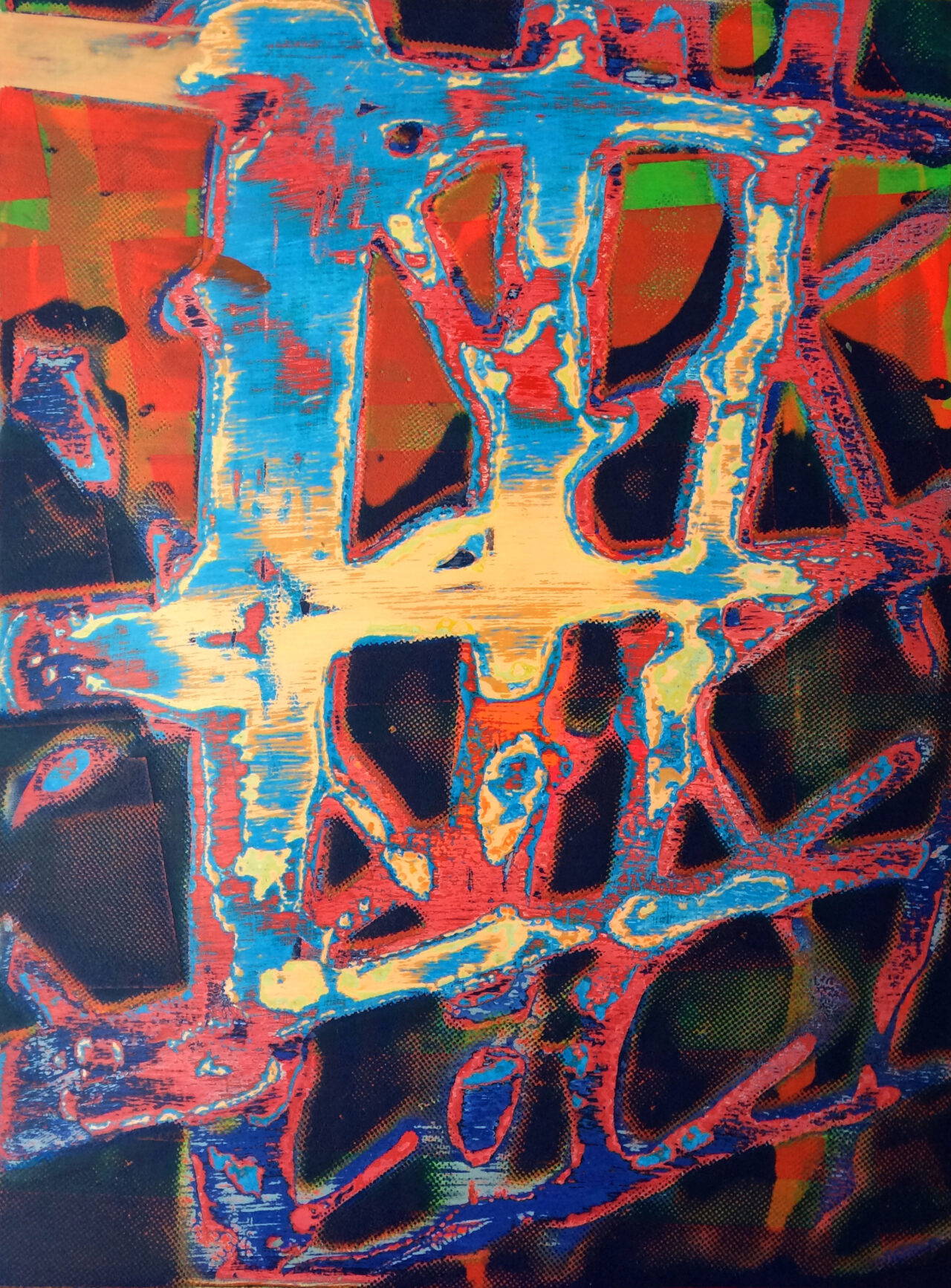 EXHIBITIONS - Peacocks and Mesh - Tension Fine Art art